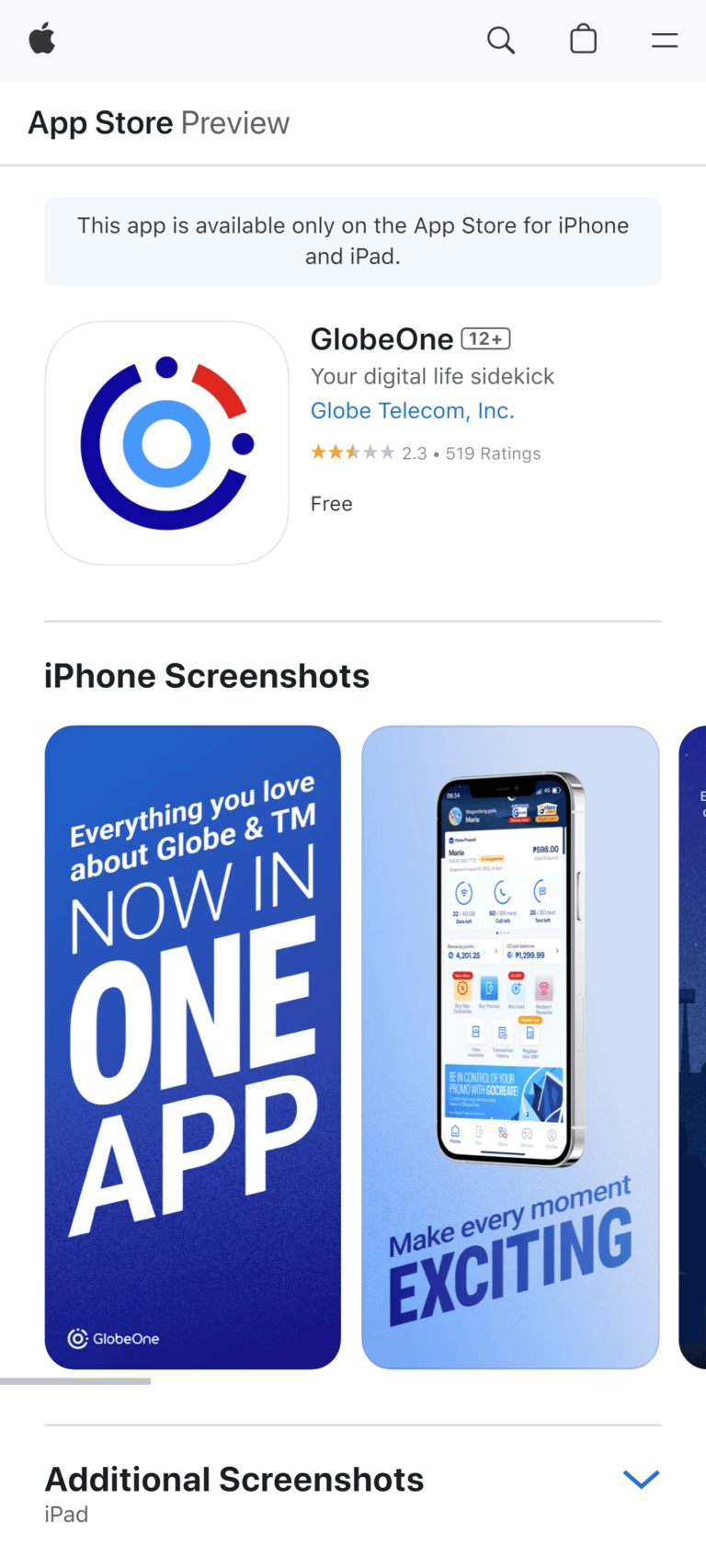 New GlobeOne App Download link (Android & iPhone) - TM SIM Registration